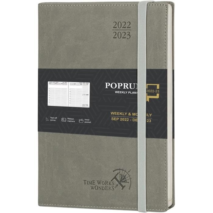 Agenda 2022 2023 Semainier 16 Mois D'sept 22 à déc 23 Agenda Scolaire ...