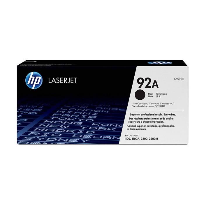 HP 92A Toner d'origine Noir - Cdiscount Informatique