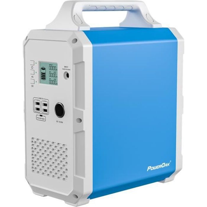 POWEROAK BLUETTI EB120 Station d'énergie Portable 1200Wh - Générateur ...