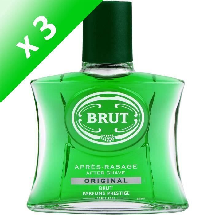 Lot De 3 - BRUT Après-Rasage Flacon Original - 100 ml - Cdiscount Au ...
