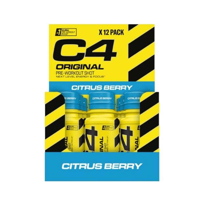 Pre-workout en shot Cellucor - C4 Original Shots - Citrus Berry Pack de ...