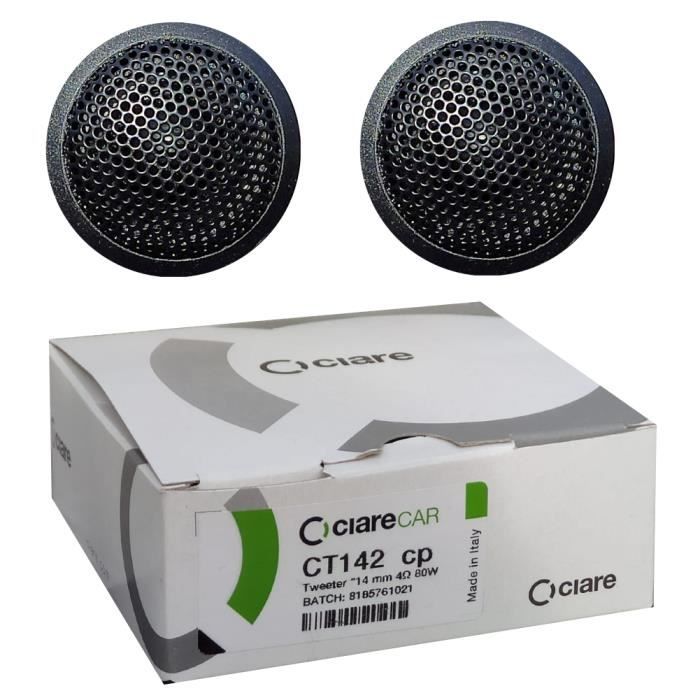 2 tweeter CIARE CT142CP 50 watt rms 80 watt max avec diamètre de 3,8 cm avec une profondeur 1,2 ...