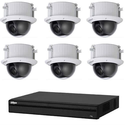 Kit Vidéosurveillance - DAHUA - DVR 16 chaînes - 6 Caméras Dôme HDCVI ...