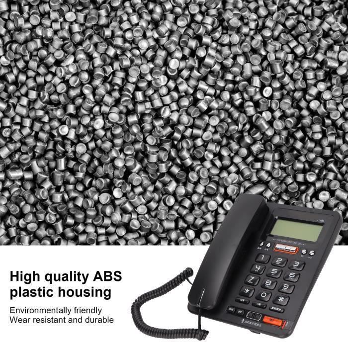 Ligne fixe filaire Téléphone filaire identification de l'appelant mémoire fonction muette invite ...