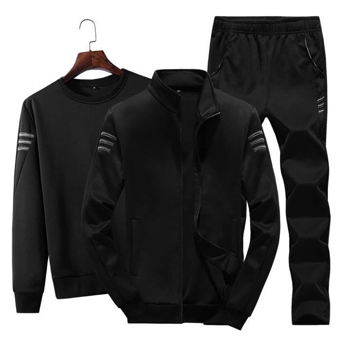 Survêtement costume hommes sport décontracté trois pièces pour pantalon ...