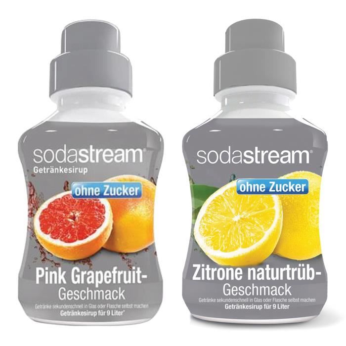 Set de sirops pour Sodastream Pamplemousse Zero et Lemon Zero ...