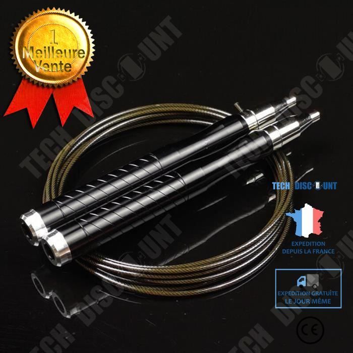 Corde à sauter - TD® - Corde lourde en acier - Fitness - Musculation ...
