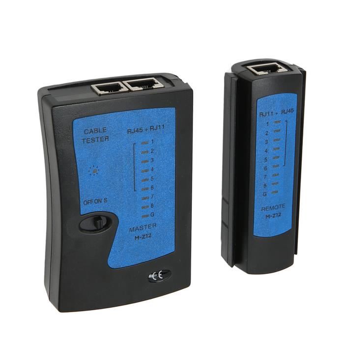 YID testeur RJ45 Testeur de Cble Réseau avec écran LED Outil de Test de ...