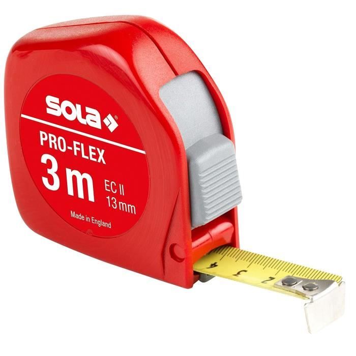 Sola 50014234 Mètre À Ruban Pro-Flex Pf 3, Rouge, 3 M[H1901 ...