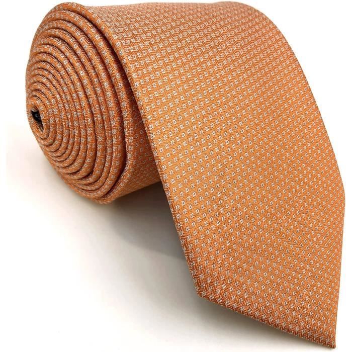 Cravate - TRAHOO - Extra Longue - Orange - Microfibres de haute qualité ...