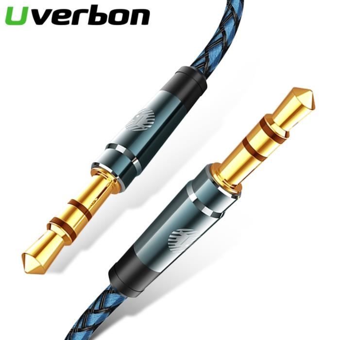 Yellow-0.5m -3.5mm 0.5M 1M 2 M Jack Micro Répartiteur de Câble Audio ...