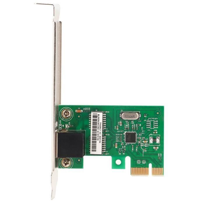 ZJCHAO carte réseau PCI Carte réseau LAN Gigabit Ethernet de bureau NIC ...