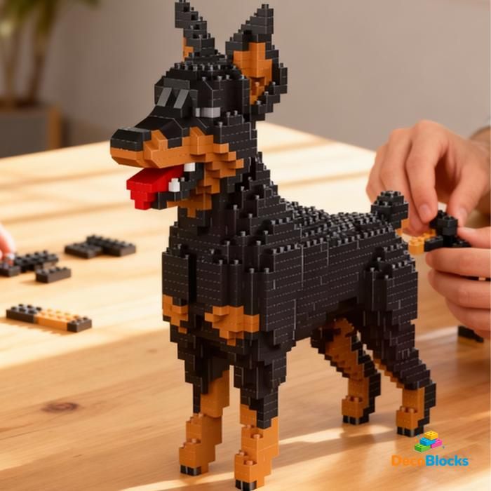 Chien Doberman – Kit de Construction en Micro-Blocs – 988 pièces ...