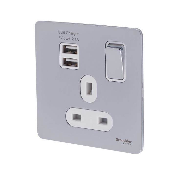 Plaque Plate Ultime Sans Vis – Prise De Courant Unique Commutée Avec ...
