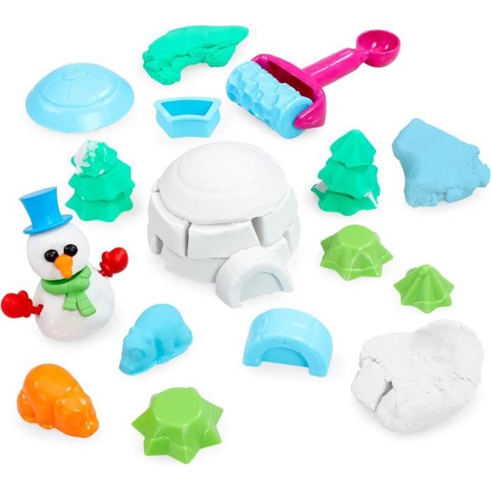 Super Snow La Ville du Bonhomme de Neige Jeu Créatif pour Enfants à Partir de 3 Ans Sable ...