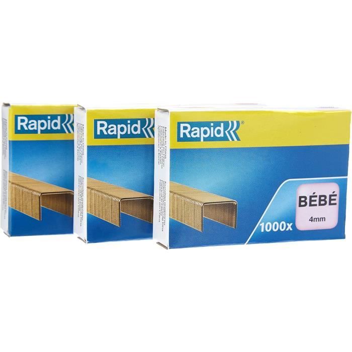 Agrafes Bébé, Longueur 4 Mm, 3000 Agrafes, Agrafe Jusqu'À 15 Feuilles ...