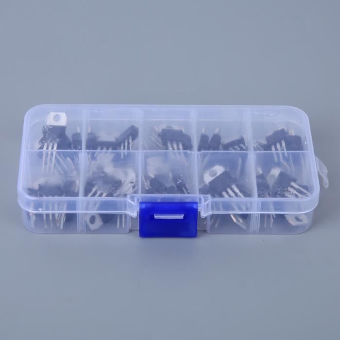 Transistor Npn Npn Transistor Pnp Transistor Silicium 50Pcs Régulateur ...