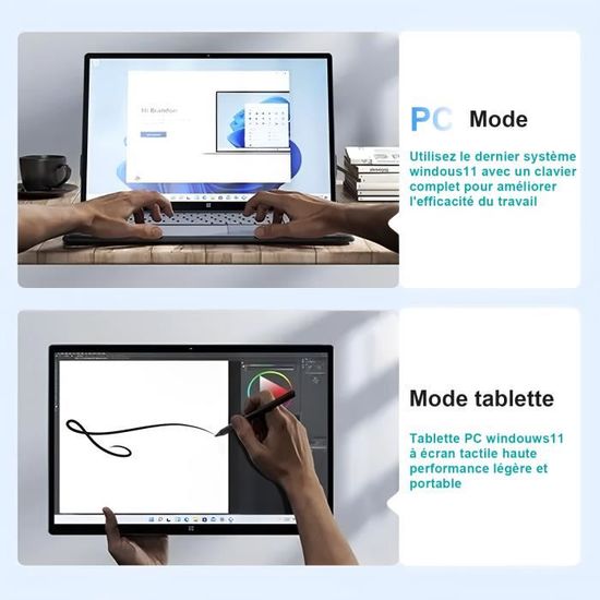 PC Portable 11.6" - VANWIN - Intel - 8Go RAM - 256Go SSD - Windows 11 - Tactile 360° - Cdiscount ...