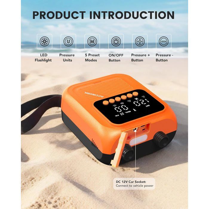 Pompe électrique pour paddle - Gonflage jusqu'à 20 PSI - Arrêt ...