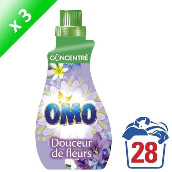 OMO Lessives liquides Petit et Puissant Jasmin - 1 L - 28 lavages - Lot ...