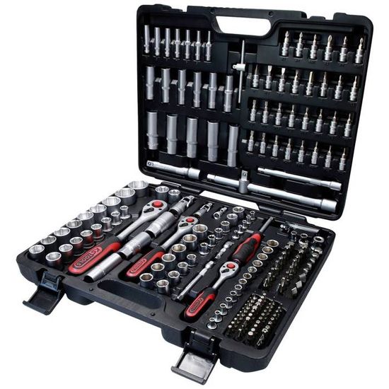 KS Tools Jeu de douilles et embouts 195pcs 1/4" + 3/8" + 1/2" 917.0795 - Cdiscount Bricolage