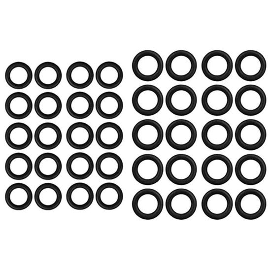 40 PCS NBR Universel Élastique Noir Durable Joint Scellant Anneau En ...