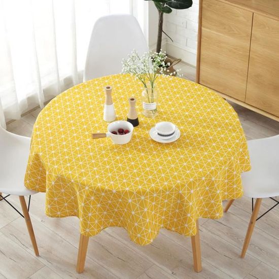 NAPPE DE TABLE ,B-Round Diameter 70CM--Nappe ronde de style nordique ...