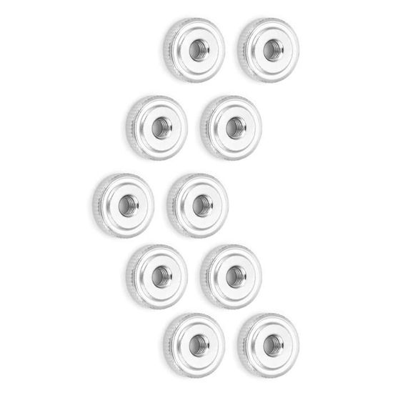 Zerone écrou moleté en acier au carbone 10 pièces GB807 M4 M5 M6 M8 M10 ...