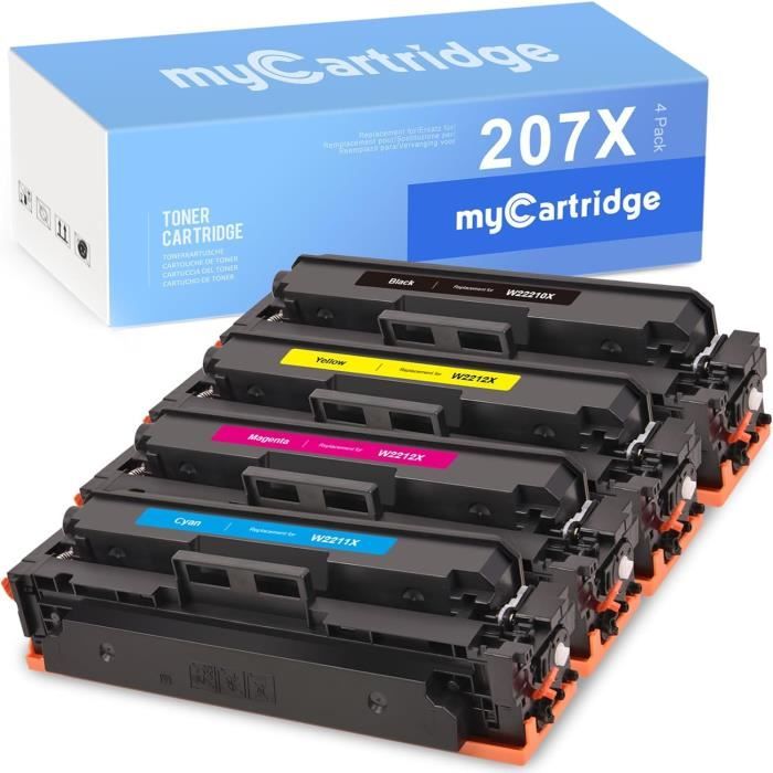 MyCatridge 207X W2210X Toner (sans puce) compatible avec Color Laserjet ...