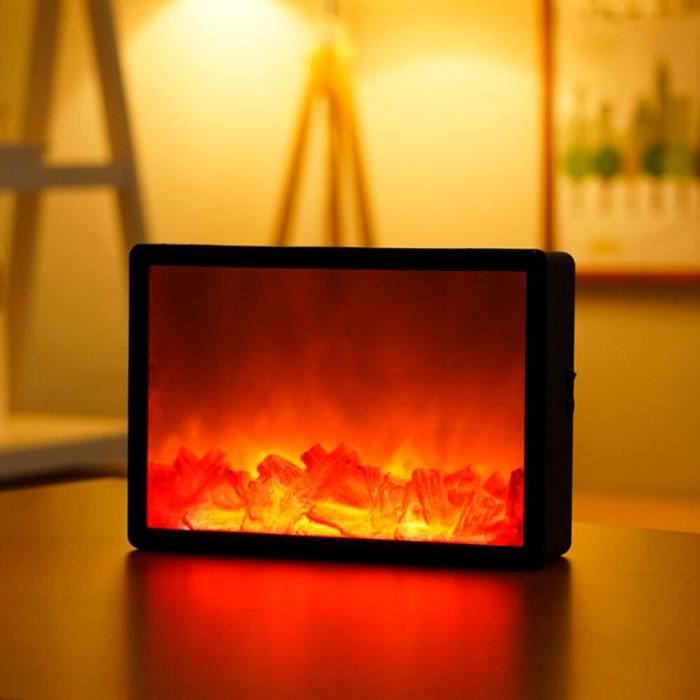 Lampe Led imitation cheminée, lumière de flamme, Style nordique ...