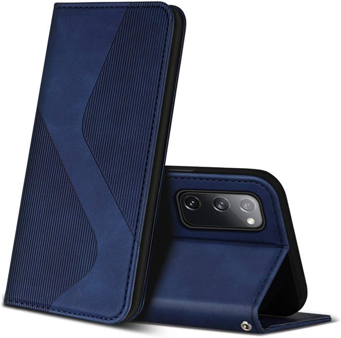 Étui Housse en Cuir de Protection pour Samsung Galaxy S20 FE/Galaxy S20 Lite, Clapet Folio ...