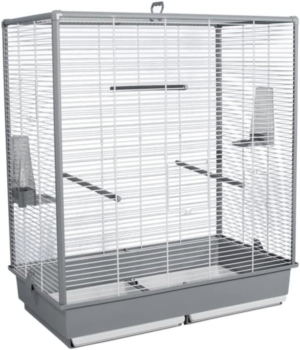 VOLIERE - CAGE OISEAU-Blanc VOLTREGA 001616b Cage pour Oiseaux ...