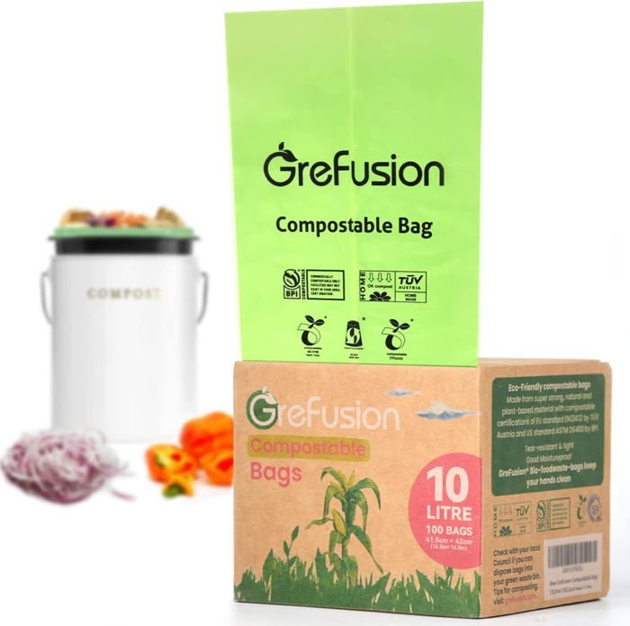 10L Sac Poubelle Compostable 100 Compost Sac En13432 Ok Compost Home ...