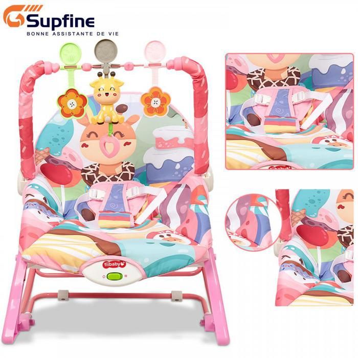 SUPFINE Transat pour Bébé, Recouvert de Tissu, Agréable pour La Peau et ...