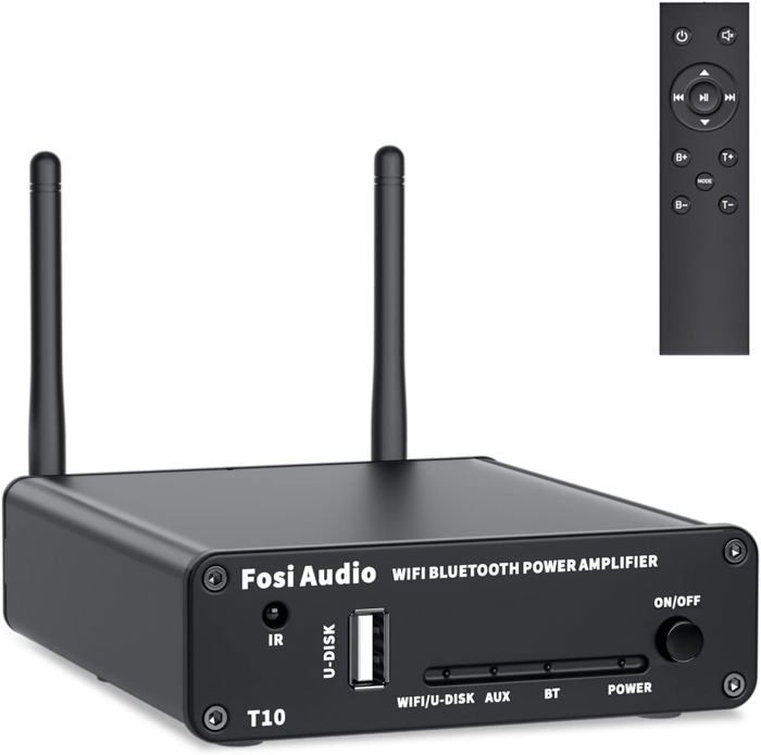 Fosi Audio T10 Amplificateur HiFi 200W, WiFi Bluetooth 5.0 2.0CH ...