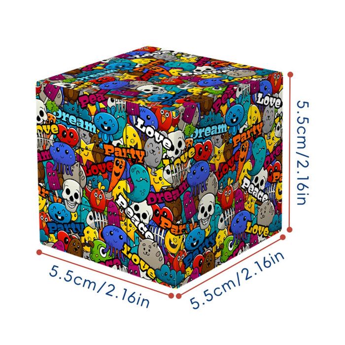 [Skull graffiti] Cube magique 3x3x3, crâne imprimé UV 3D, graffiti ...