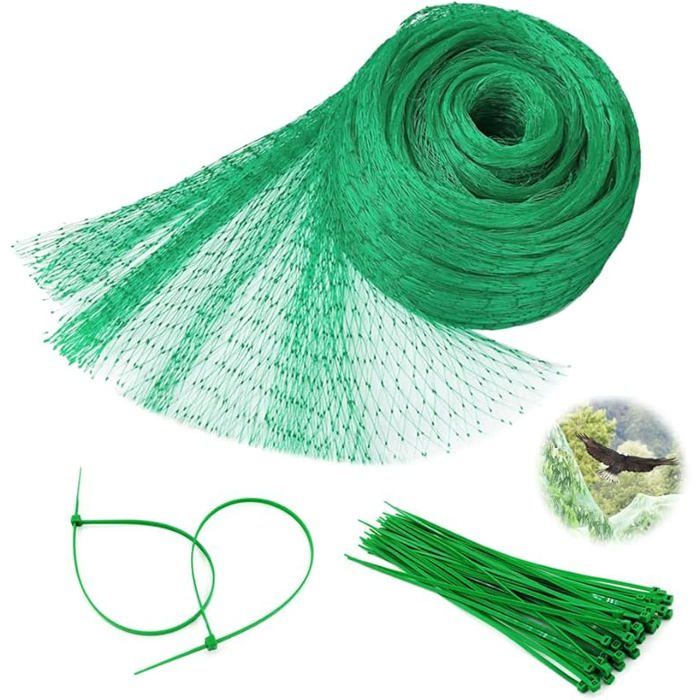 Filet Protection Oiseaux 4 X 15 mFilet Anti Pigeon Avec 50 Serre ...