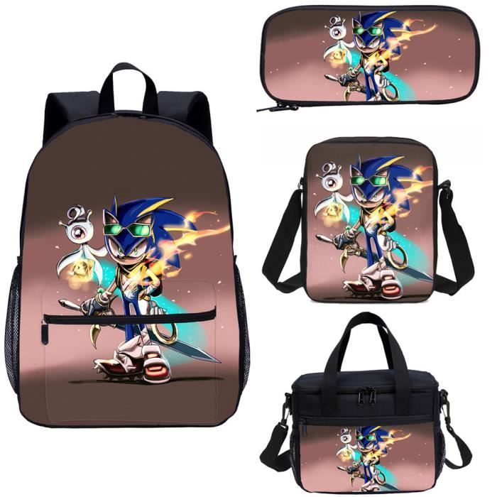 Sonic Student School Bag Lot de quatre #15 Sac d'école multifonctionnel ...