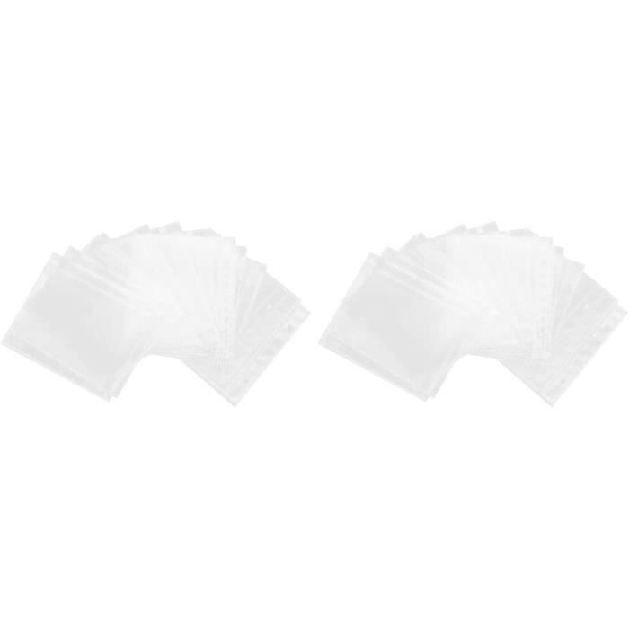 40 Pièces Clair Photo Liant Photo Poche Cartes à Collectionner Album ...