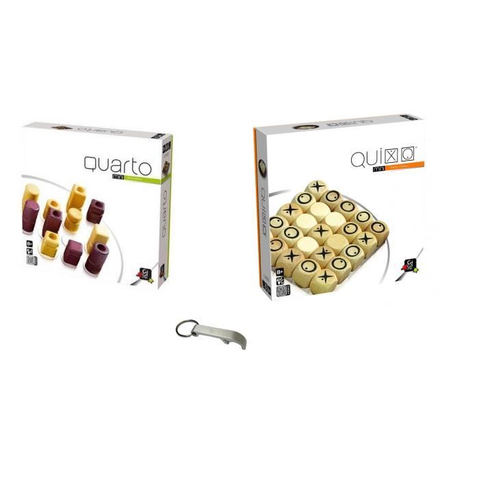Lot de Jeux Gigamic: Quixo Mini + Quarto Mini + 1 Décapsuleur Blumie - Cdiscount Jeux - Jouets