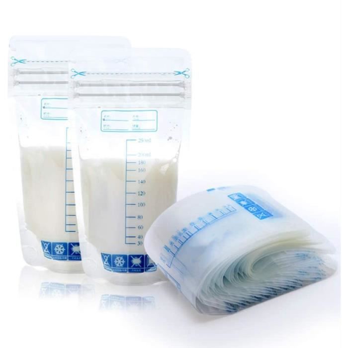 Lait Sacs de Rangement,90pcs 250ml Maternel Sac de congélation de ...