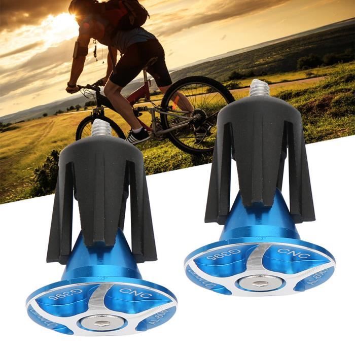 Alomejor embouts de guidon 2 pièces en alliage d'aluminium vélo vélo ...