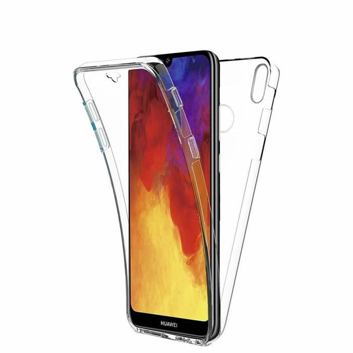 COPHONE® Coque compatible Huawei Y6 2019 Transparente 360 degrès en Gel ...