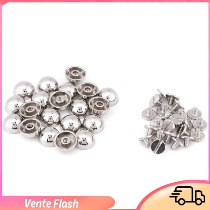 Dilwe Clous de rivets 20 pcs Rivets Rivets Studs Buttons vis pour les ...