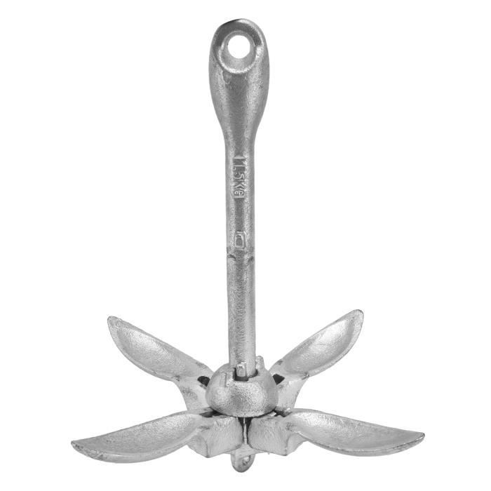 Drfeify ancre de bateau pliable Ancre pliable grappin 4 Flukes 1.5kg ...