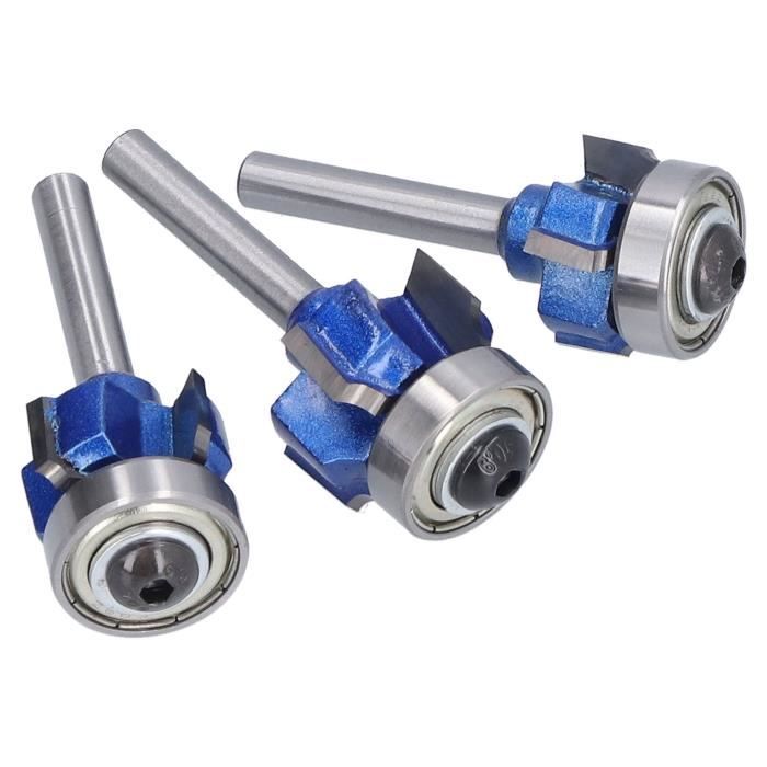 HURRISE Embout rond d'angle 3 pièces coin rond mèche bois fraise coupe ...