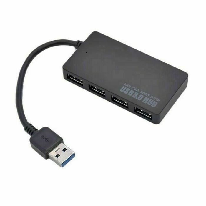 Hub USB 3.0 avec 4 ports Noir - Cdiscount Informatique