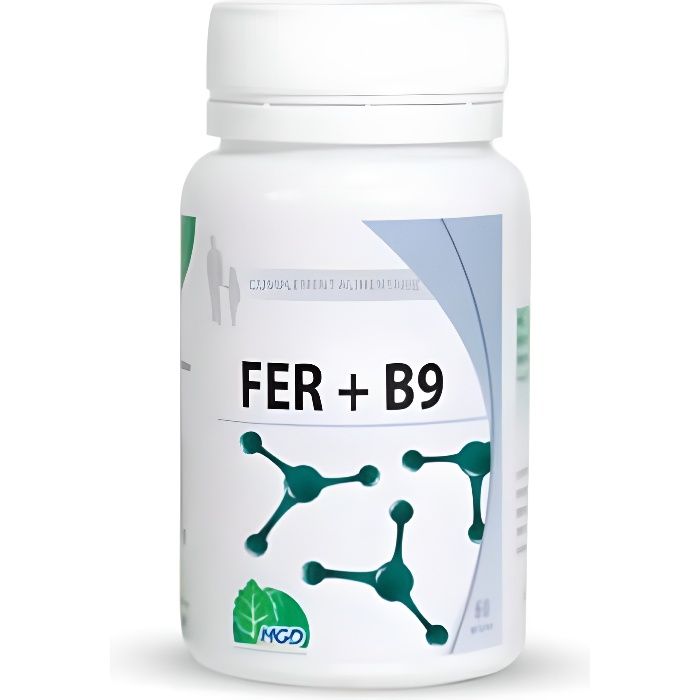 Fer et vitamine b9 60 gélules - Cdiscount Santé - Mieux vivre