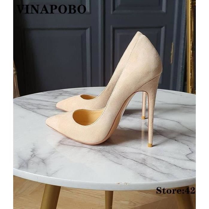 Escarpins à talons hauts pour femmes chaussures de mariage à fond ...