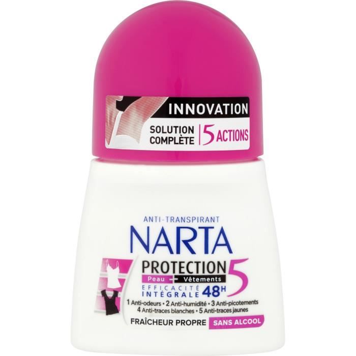 Déodorant Bille NARTA Anti-Transpirant 48h Protection 5 - 50 ml ...